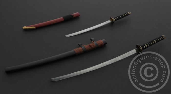 Katana und Wakizashi Set - rot | Katana-Set