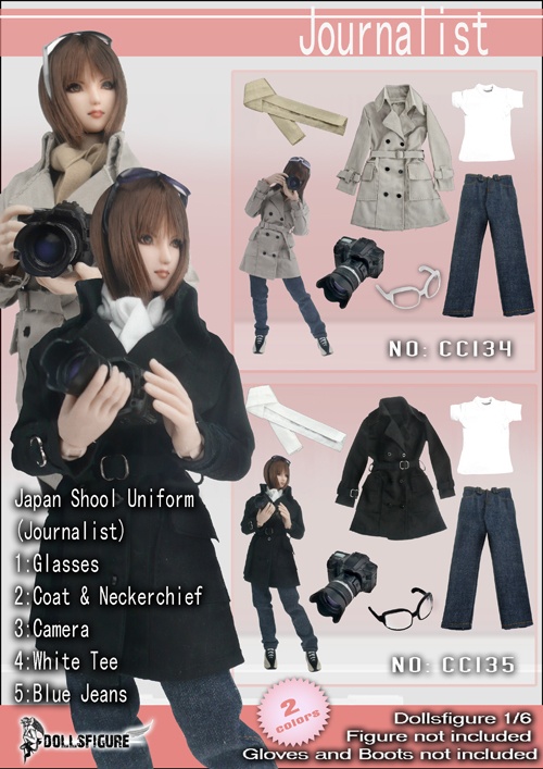 Journalist Clothing Set - black | TTLCC135