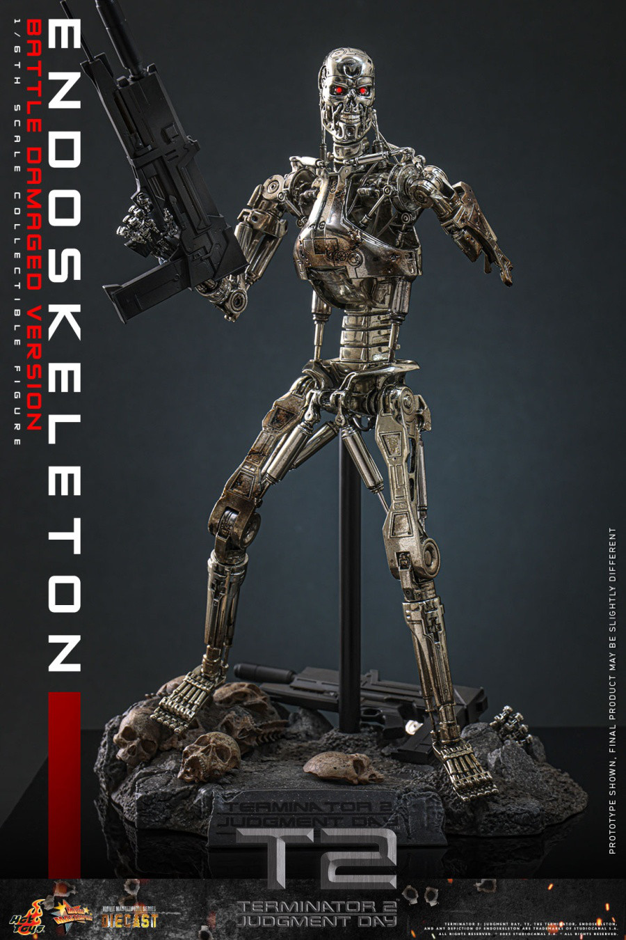 Terminator 2: Judgment Day - 1/6th scale Endoskeleton (Battle Damaged ...
