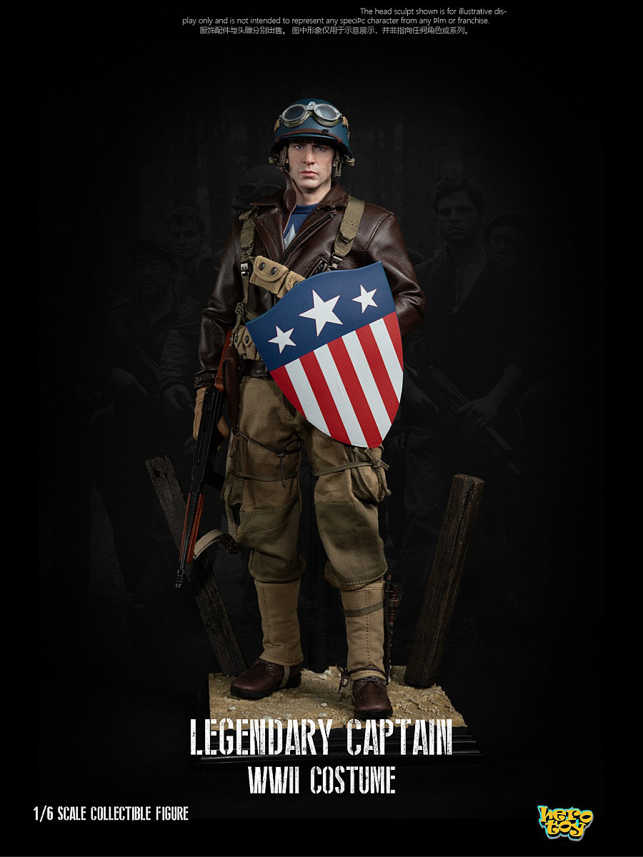 Legendary Captain in WWII Costume - Special Edition - in 1/6 scale ...