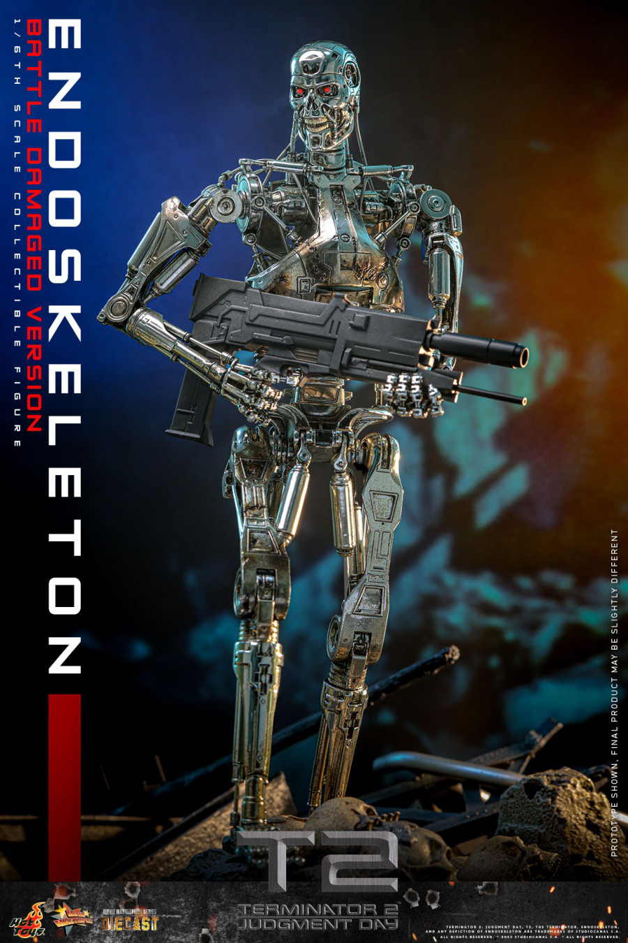 Terminator 2: Judgment Day - 1/6th scale Endoskeleton (Battle Damaged ...