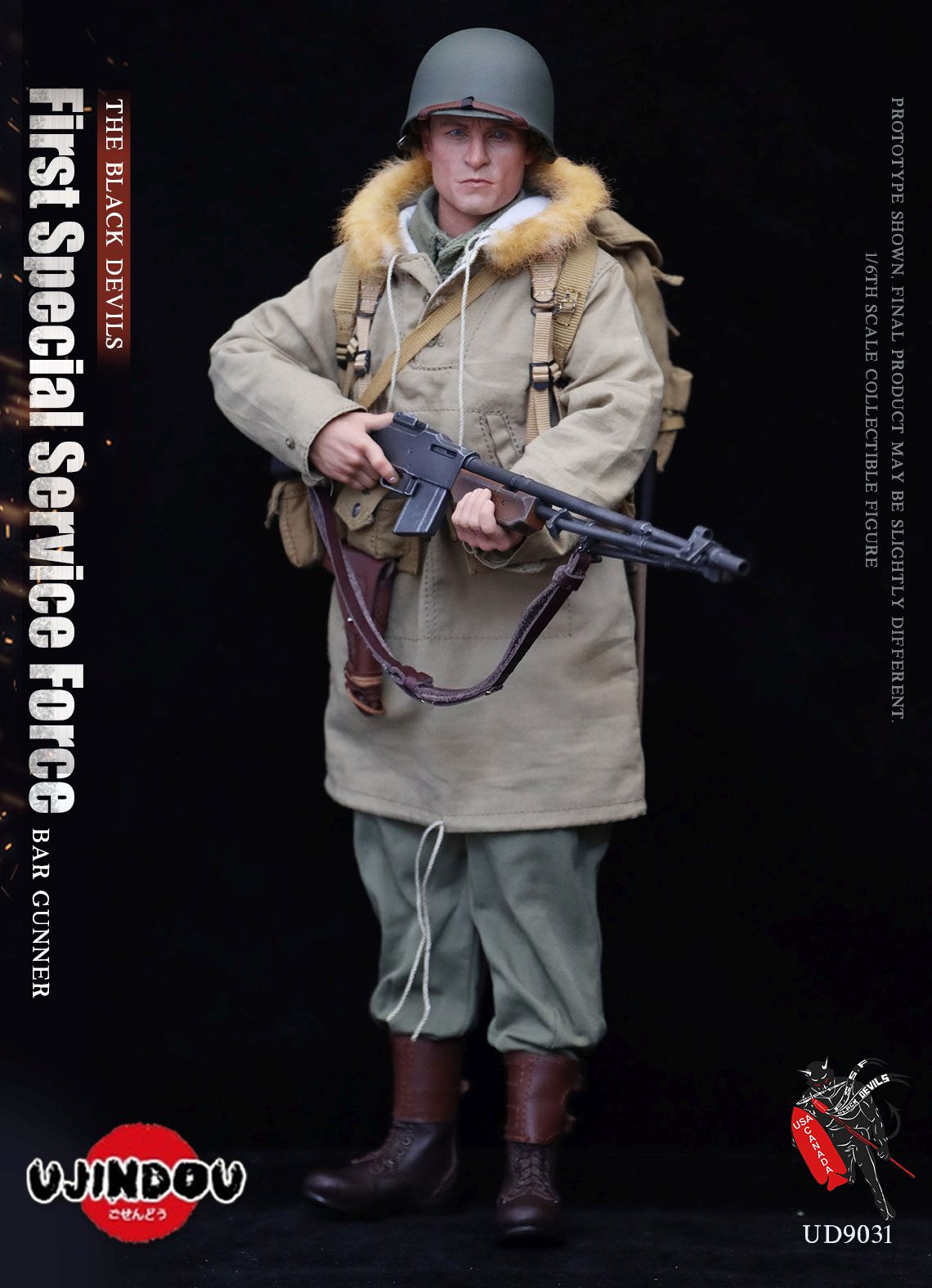 First Special Service Force - BAR Gunner - The Black Devils - dented ...
