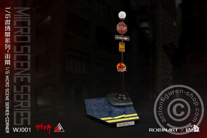 Street Corner Dio with Lamp & Signs | TB-WJ001