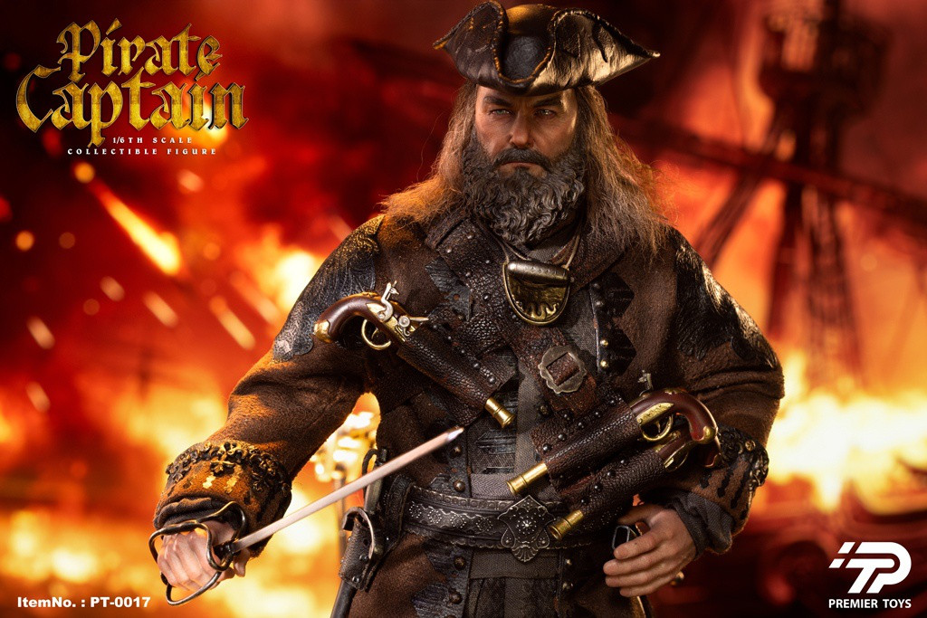 Pirate Captain - Blackbeard - Edward Teach- in 1/6 scale | PRET-PT017