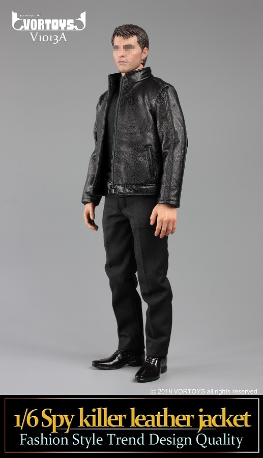 Spy Killer Leather Jacket (black) Set | VT1013A