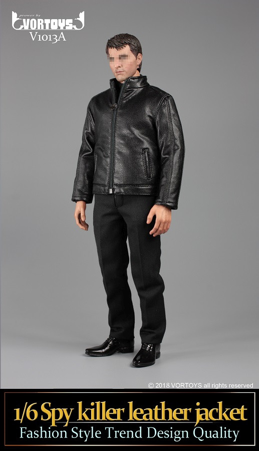 Spy Killer Leather Jacket (black) Set | VT1013A