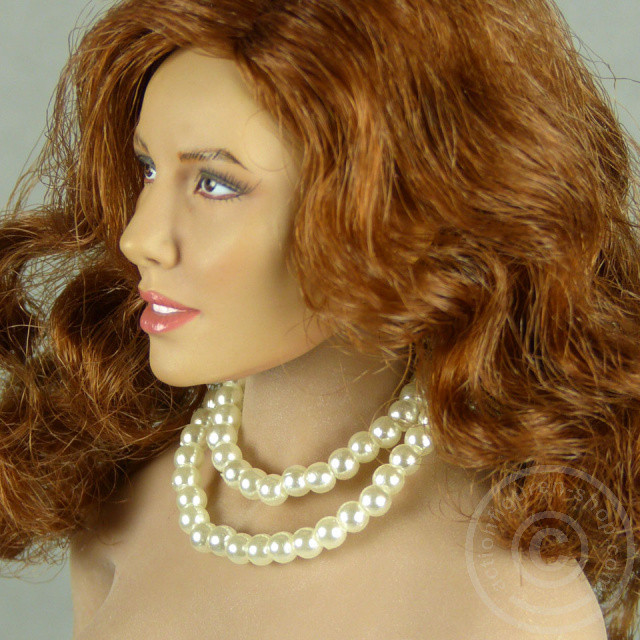 White Pearl Double Loop Necklace | NTWPDLN